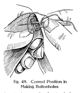 Handmade Buttonhole Directions – A Hundred Years Ago
