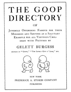 The Goop Directory – A Hundred Years Ago