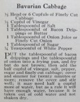 Hundred-Year-Old Bavarian Cabbage Recipe – A Hundred Years Ago