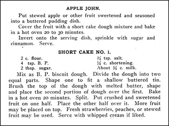 Old-fashioned Apple John Recipe – A Hundred Years Ago