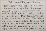 Coffee and Tapioca Trifle (Coffee Tapioca Pudding) – A Hundred Years Ago