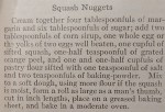 Old-fashioned Squash Nuggets – A Hundred Years Ago