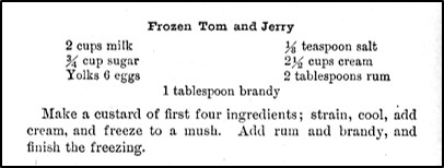 Frozen Tom and Jerry (Ice Cream) – A Hundred Years Ago