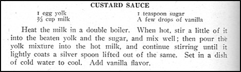 Lemon Snow with Custard Sauce – A Hundred Years Ago