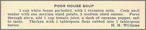 Poorhouse Soup – A Hundred Years Ago