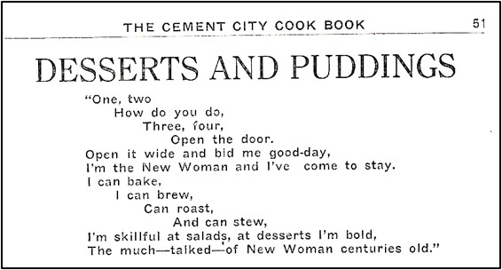 1922 Poem About Desserts – A Hundred Years Ago