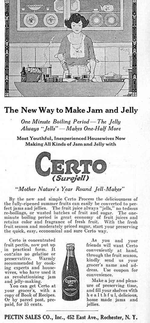 1922 Certo Advertisement – A Hundred Years Ago