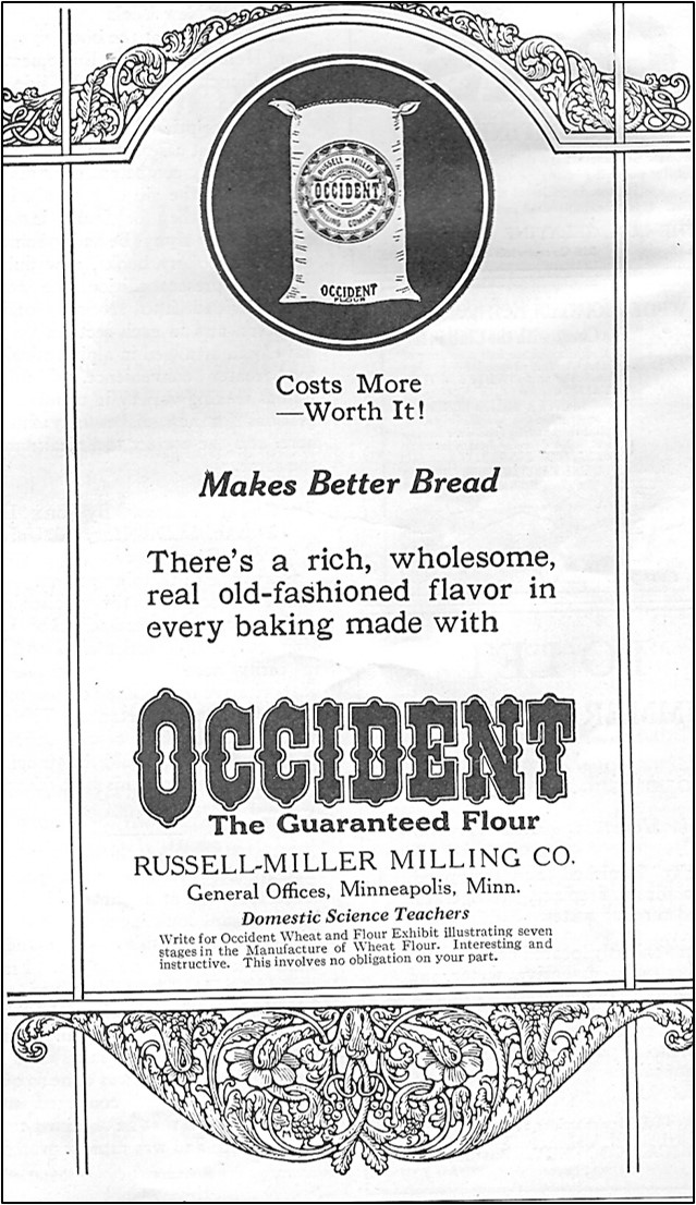 1923 Occident Flour Advertisement – A Hundred Years Ago