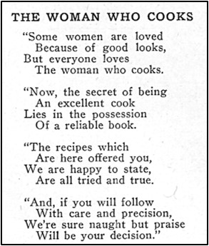 Hundred-Year-Old Poem: The Woman Who Cooks – A Hundred Years Ago