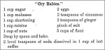 “Cry Babies” Cookies – A Hundred Years Ago