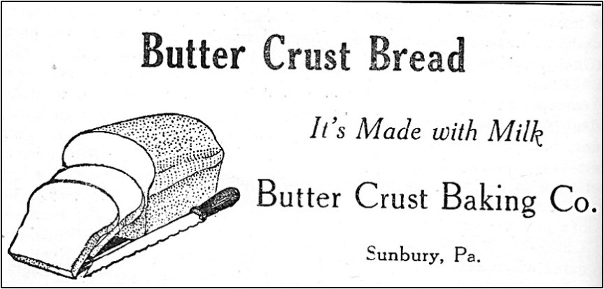 1924 Butter Crust Bread Advertisement – A Hundred Years Ago