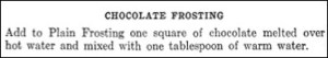 Food – A Hundred Years Ago