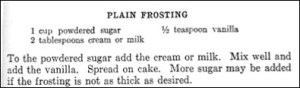 Food – A Hundred Years Ago