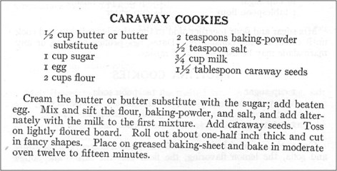 Old-Fashioned Caraway Cookies – A Hundred Years Ago